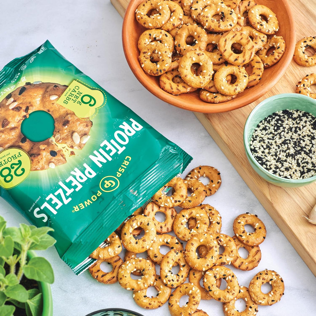 Crisp Power Protein Pretzels