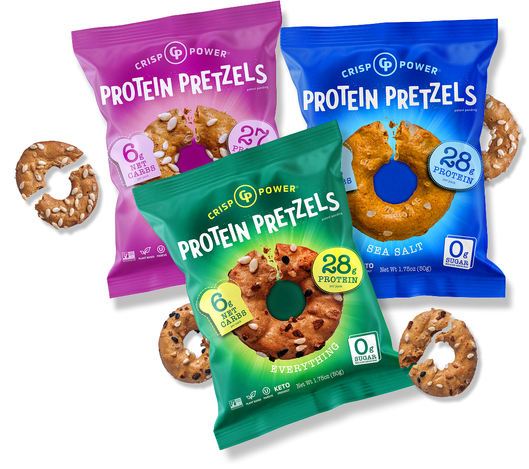 Crisp Power Protein Pretzels