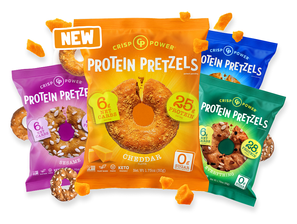 Crisp Power Protein Pretzels
